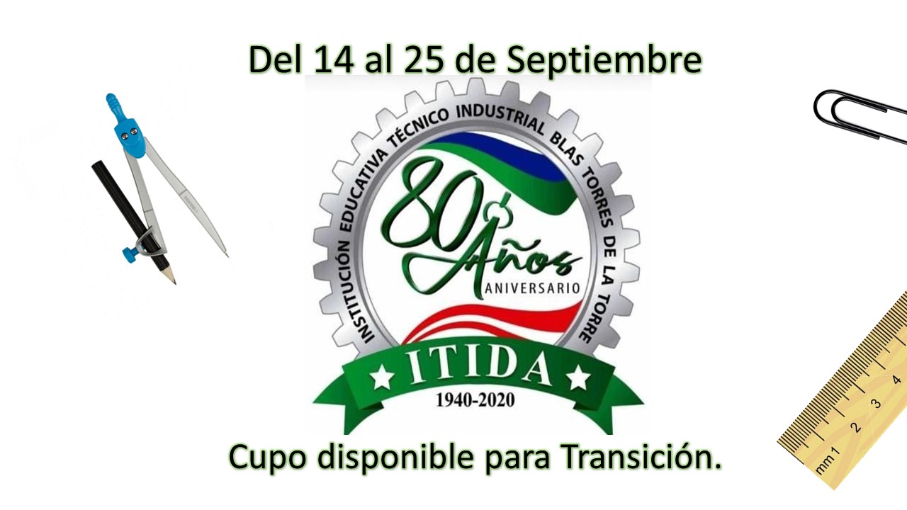 Inscripciones 2021 – Institución Educativa Técnico Industrial. ITIDA ...